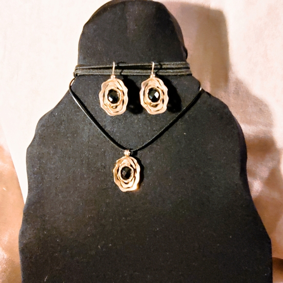 LIRM from Israel | Jewelry | Vintage Onyx Dangle Earrings And Pendant ...